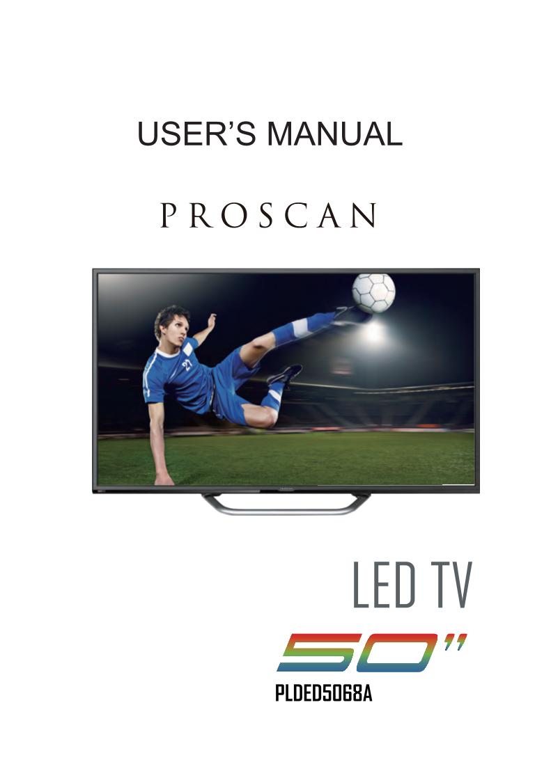 Proscan PLDED5068A-C TV Operating Manual – Manuali