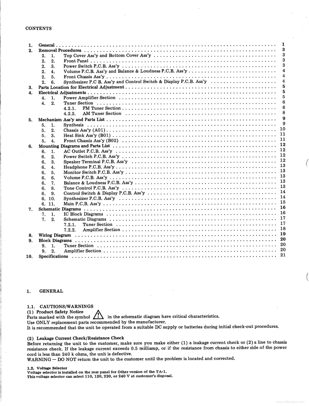 Nakamichi – Manuali