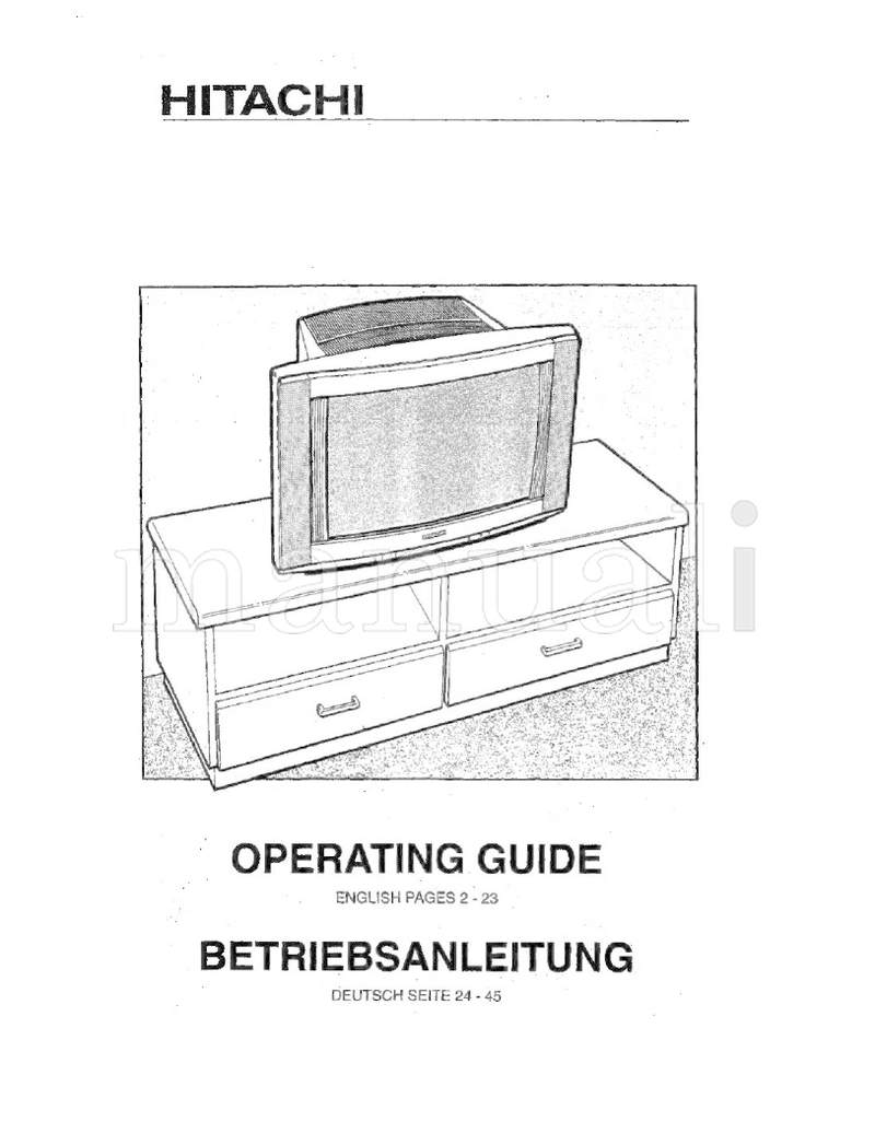 Hitachi CL2546TAN (50 pages) TV Operating Manual – Manuali
