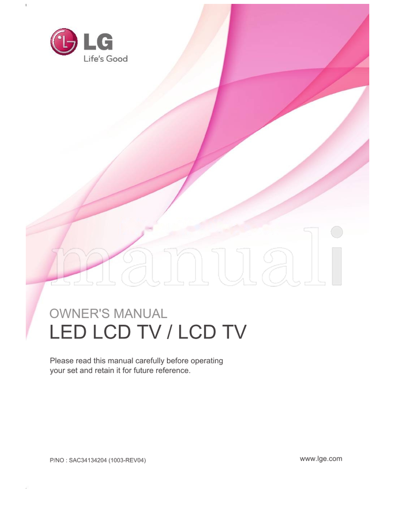 LG 32LD350 (172 pages) TV Operating Manual – Manuali