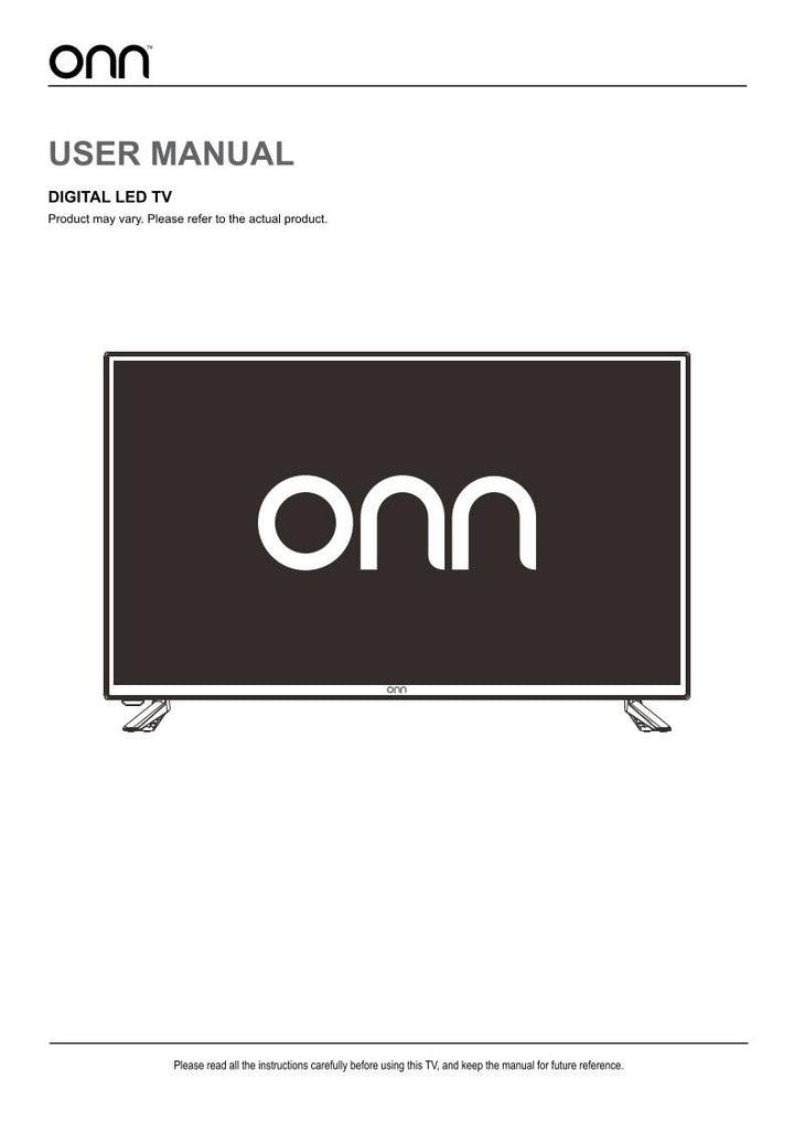 ONN TV & Roku TV Service & Operating Manuals: PDFs & Hard Copies – Manuali